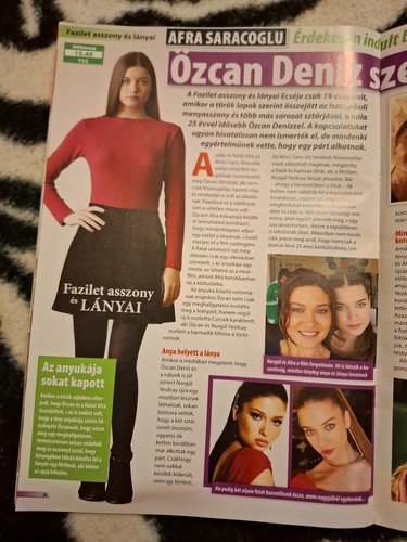 Hande Ercel,Ugur Gunes,Afra Saracoglu Elcin Sangu, Hungarian magazine ...