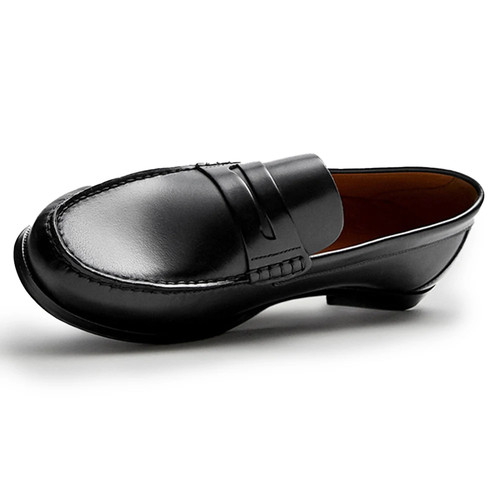 Men's Loafers Genuine Leather Shoes Low Cut Flats Social Male Shoes ...
