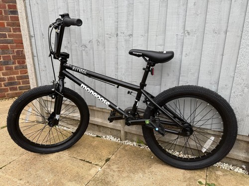 Mongoose Ritual Kids BMX Bike, 20” Wheels, Hi-Ten Steel Frame. Black ...