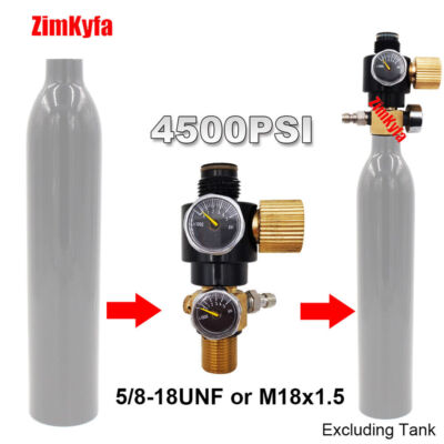 HPA Tank Pin Valve Ouput G1/2-14 to M18x1.5 ,5/8-18UNF Air Tank ...