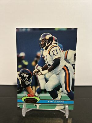 1991 Stadium Club Football Ken Clarke Minnesota Vikings #205 | eBay