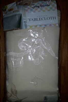 Spring Splendor Damask Tablecloth | eBay