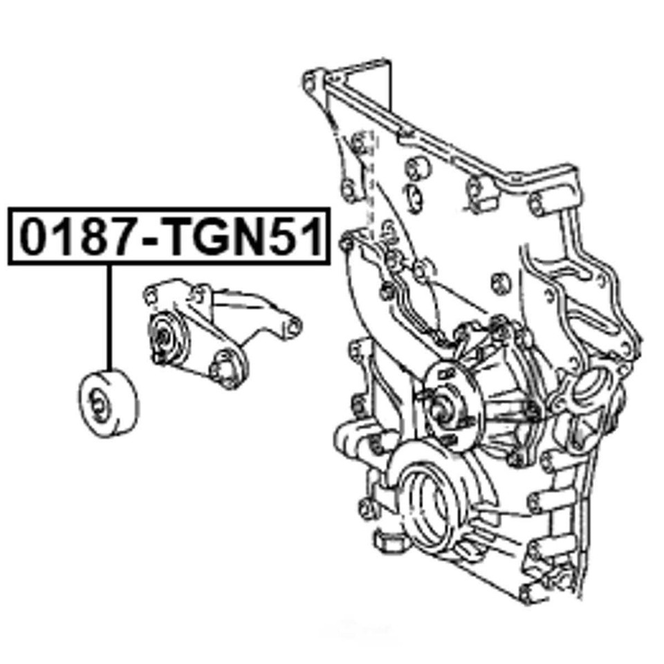 Accessory Drive Belt Tensioner Pulley-Base Febest 0187-TGN51 | eBay