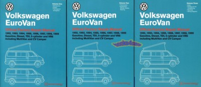EUROVAN VOLKSWAGEN REPAIR MANUAL SHOP SERVICE BOOK BENTLEY VW WORKSHOP ...