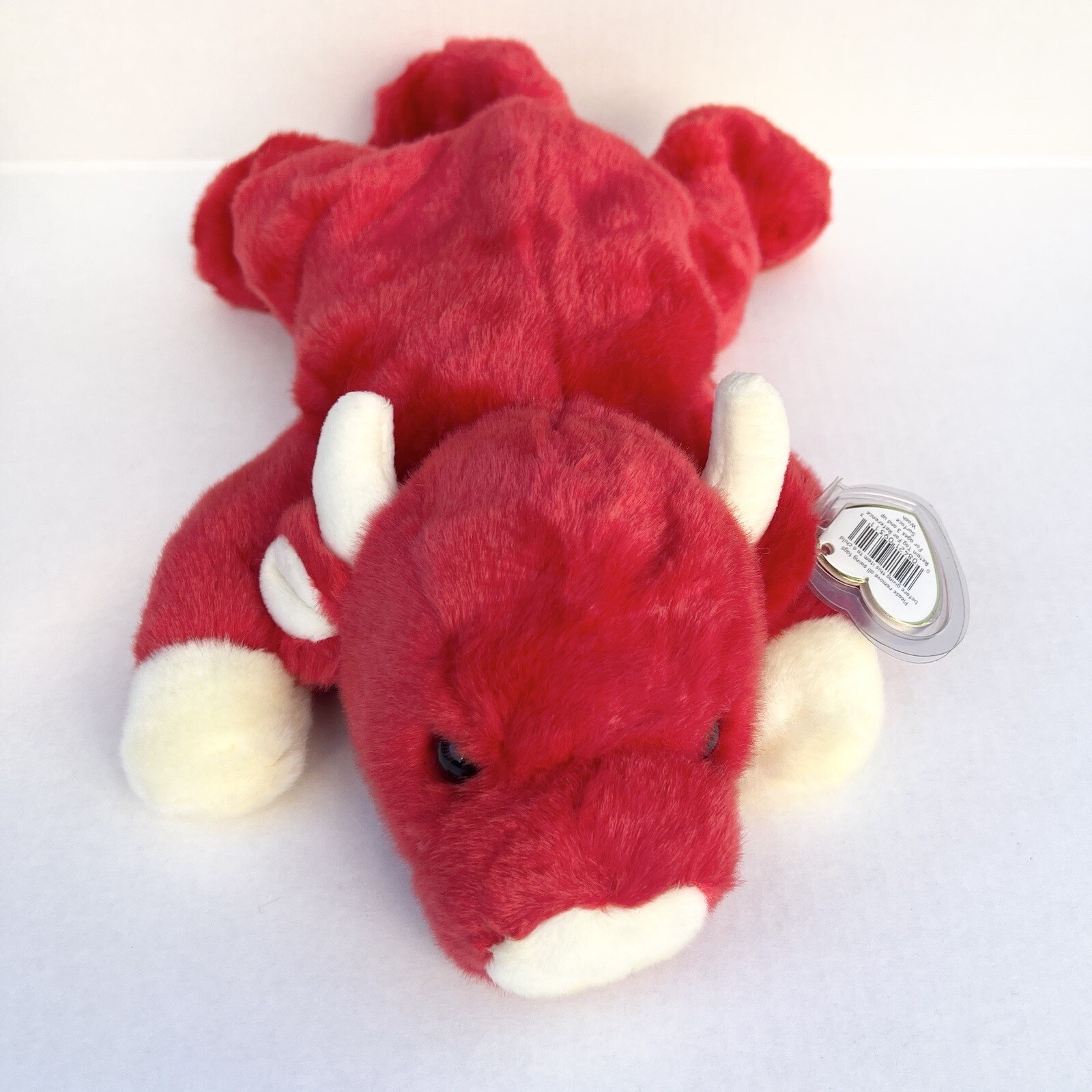 Ty Snort Beanie Buddy the Red Bull Plush Toy - 4002 NWT | eBay