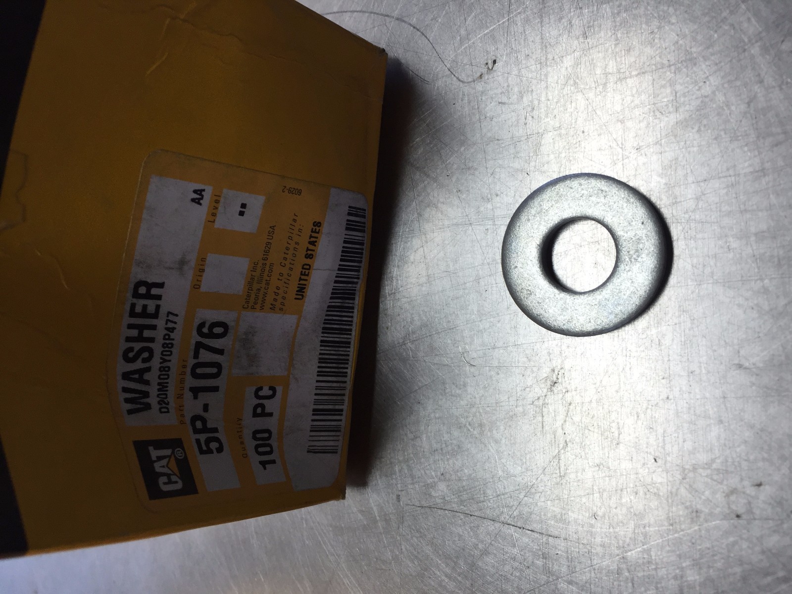 5P1076 CAT WASHER - guard to support assembly & guard assem Caterpillar ...