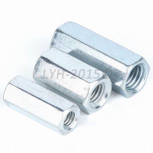 M6 M8 M10 M12 M14 M16 M20 Hex Rod Coupling Nuts Bar Stud Long Nut ...