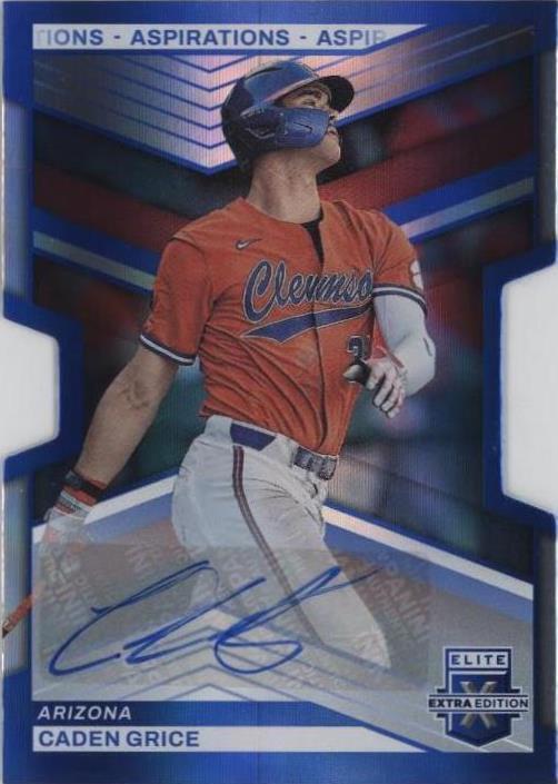 2023 Panini Elite Extra Edition - Caden Grice #128 Aspirations Die-Cut ...