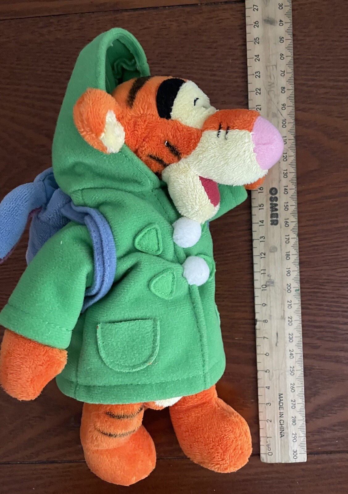 Disneyland Paris adorable Tigger Plush Wearing Green Coat & Eeyore ...
