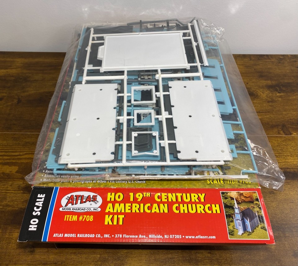 Atlas 19TH Century American Church Kit #708 HO Scale | eBay