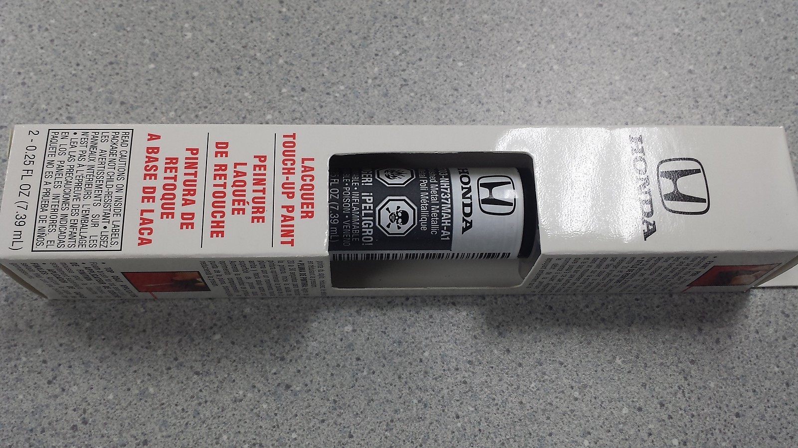 NEW GENUINE HONDA TOUCH UP PAINT PEN NH737M-ES POLISHED METAL METALLIC ...