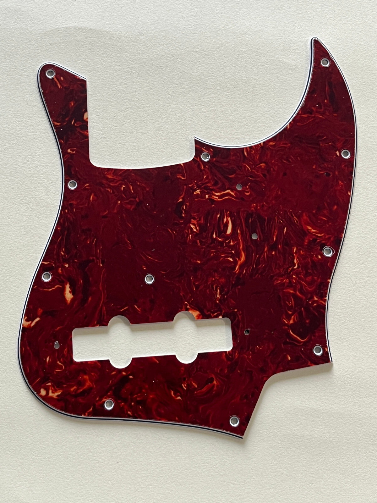 4 Ply Red Tortoise Pickguard Fit Fender Japan Jazz Bass Style Guitar ...