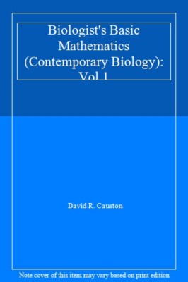 A Biologist's Basic Mathematics (Contemporary Biology) (Vol.1) | eBay