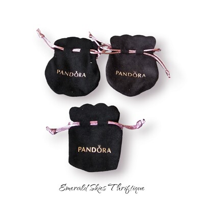 Pandora Gift Pouch Lot Of 3, Pouch Only | eBay