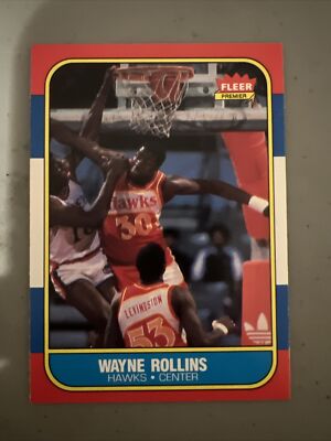 1986 Fleer Wayne Rollins #94 Atlanta Hawks Basketball Card 🔥0930 | eBay