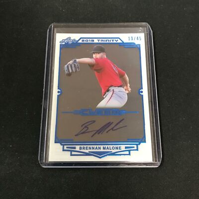 2019 Leaf Trinity BRENNAN MALONE Auto Clear 19/45 Blue *JY24 | eBay