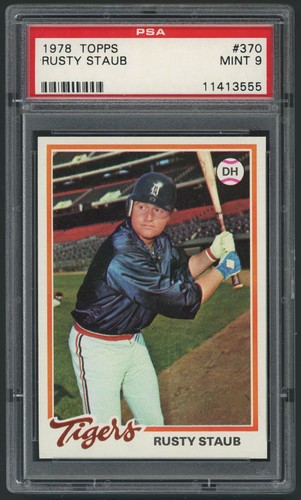 1978 Topps Rusty Staub Detroit Tigers #370 PSA 9 MINT | eBay