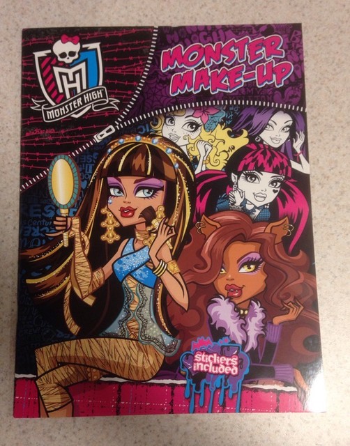 Monster High Activity Book Stickers Monster Make-up 2015 NEW | eBay