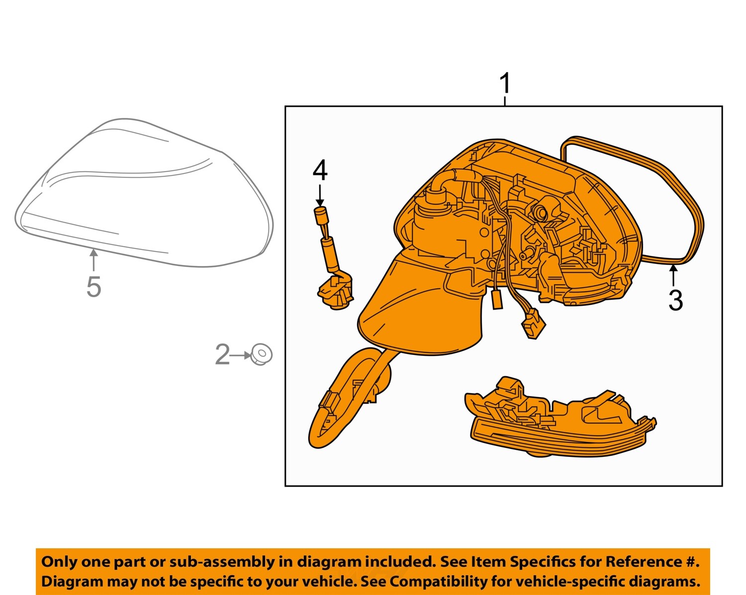 TOYOTA OEM 18-23 Camry Front Door Outside Mirrors-Mirror Assy ...
