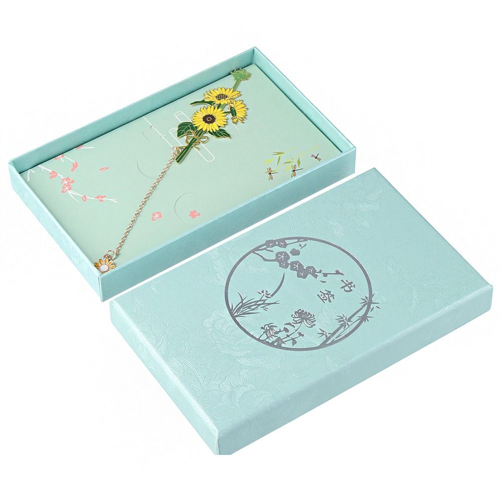 Gifts Cute Tassels Metal Gift Box Bookmark Book Clip Reading Crafts ...