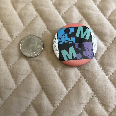 Vintage Disney Mickey Mouse Button - New | eBay