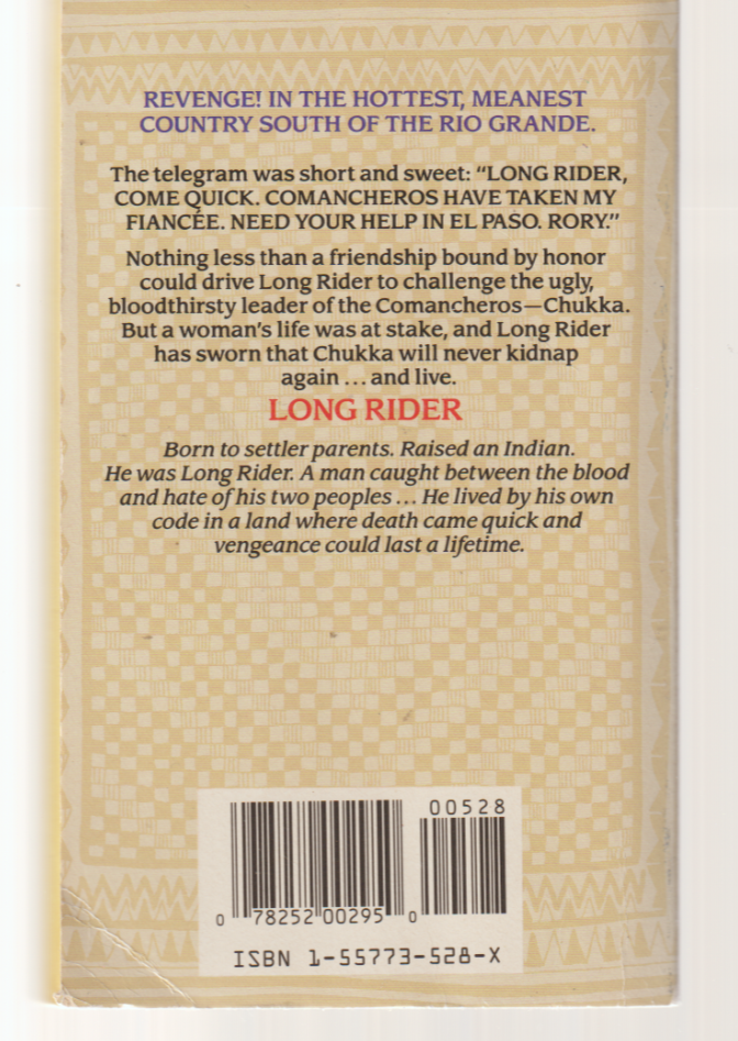 Long Rider 15 Blood Hunt 1991 Diamond Western Clay Dawson A Reading ...
