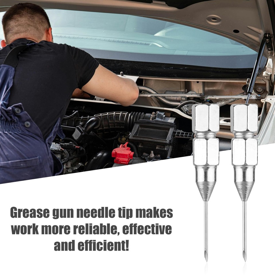 4pcs Grease Gun Needle Nozzle Grease Needle Grease Fittings Tool ...
