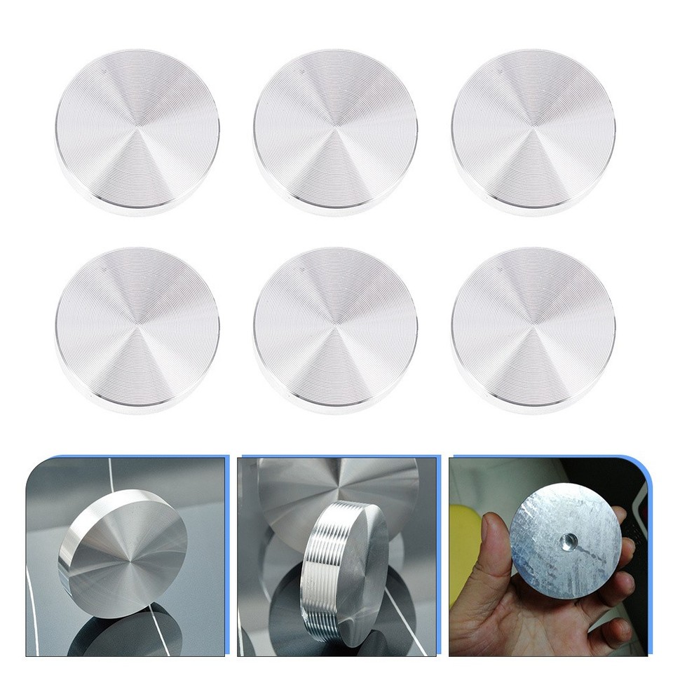 6 Pcs Aluminum Cake Discs Table Top Metal for Glass Circle Disks | eBay ...