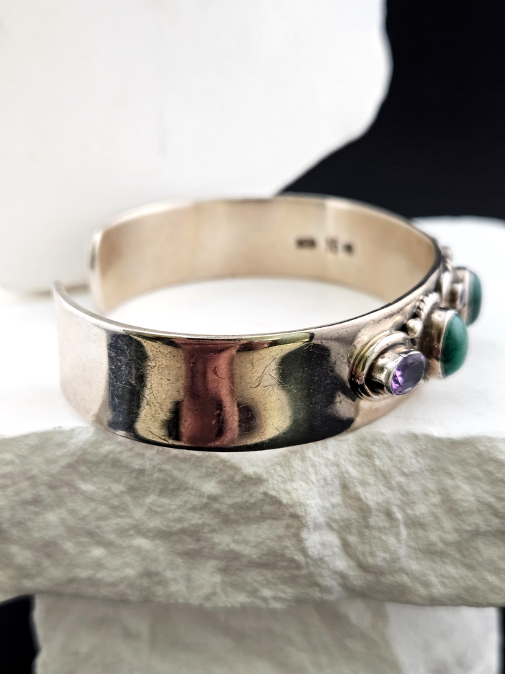 Nicky Butler "MULTIGEMSTONE STERLING SILVER CUFF BRACLET" | eBay