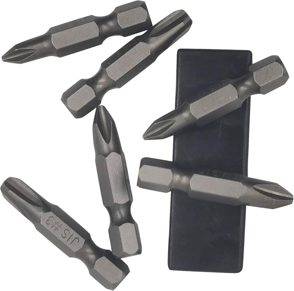 6Pcs 35Mm JIS Screwdriver Bit Set with Magnetic Tip, 1/4 Hex Shank, S2 ...