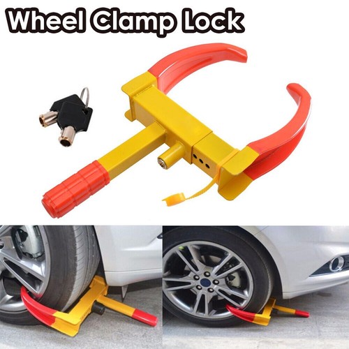 Heavy Duty Security Wheel Clamp Clamps Locks for Caravan Car Van ...