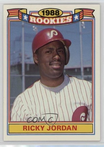 1989 Topps Jumbo Pack Glossy Rookies Ricky Jordan #14 1re2 | eBay