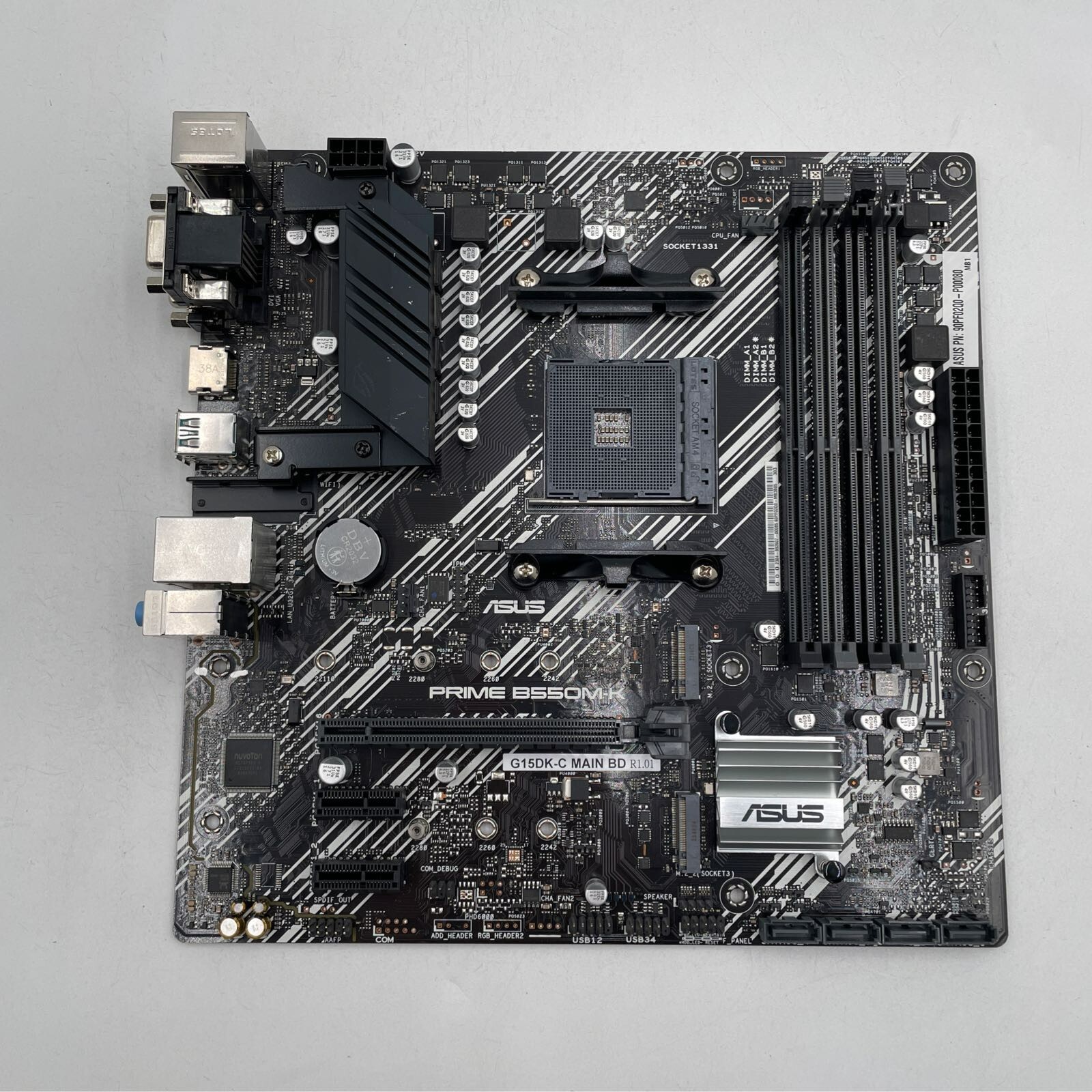 ASUS Prime B550M-K (G15DK MAIN BD OEM) AMD AM4 DDR4 Micro-ATX ...