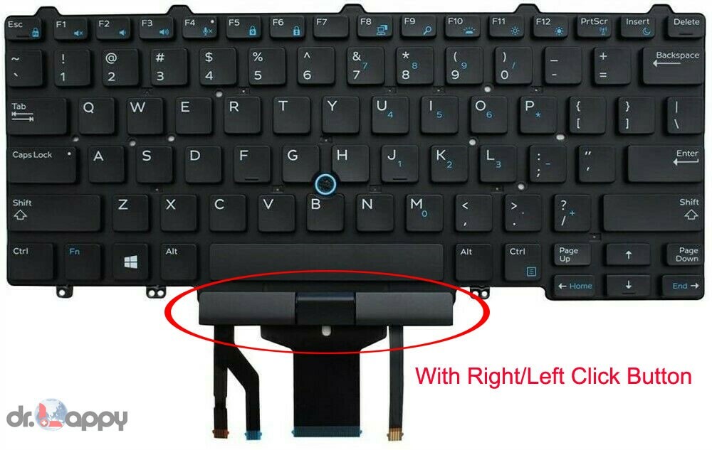 US English Backlit Keyboard for Dell Latitude 7450 E7450 P40G002 ...