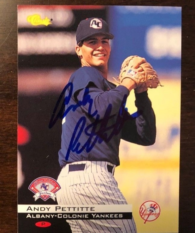 Andy Pettitte signed autographed Rookie Card Minor League Yankees 94 ...