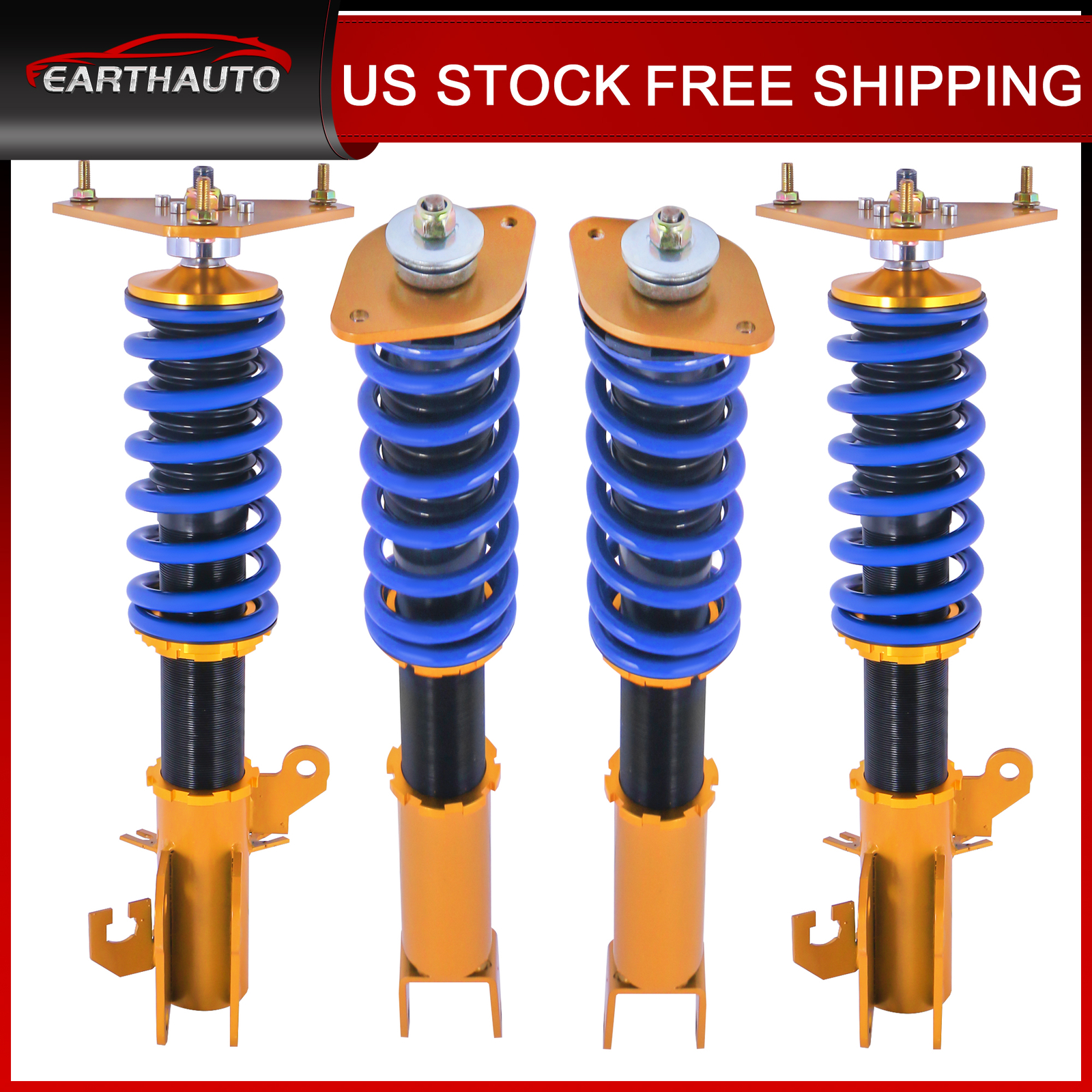 4X Front&Rear Full Coilover Struts Shocks Suspension For 2007-15 Nissan ...