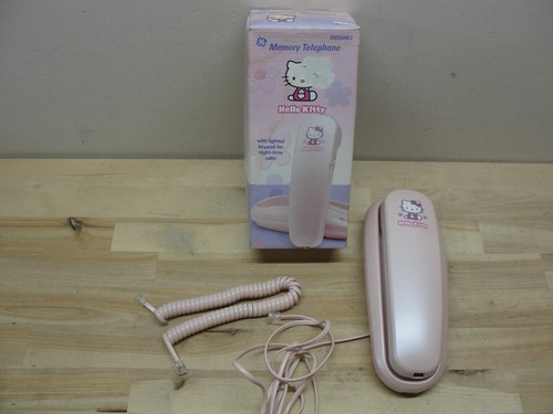GE HELLO KITTY MEMORY PUSH BUTTON TELEPHONE PHONE W/ BOX | eBay
