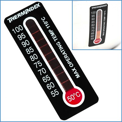 55 to 100 Degree Heat Temperature Sensitive Label Sticker Indicator ...