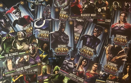 DC Injustice Gods Among Us Arcade BOSS and TEAM Game Cards Series 3 ...