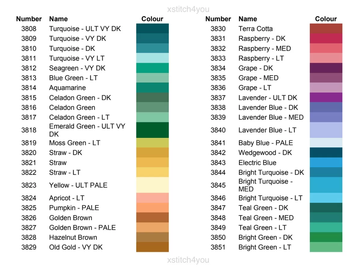 Free DMC Thread Color Chart Download In PDF, Illustrator, 57% OFF Free DMC Thread Color Chart Download In PDF, Illustrator, 57% OFF