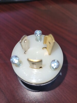 Hubbell HBL2311 Locking Plug: L5-20P, 20, 125V AC, 2 Poles, Black/White ...