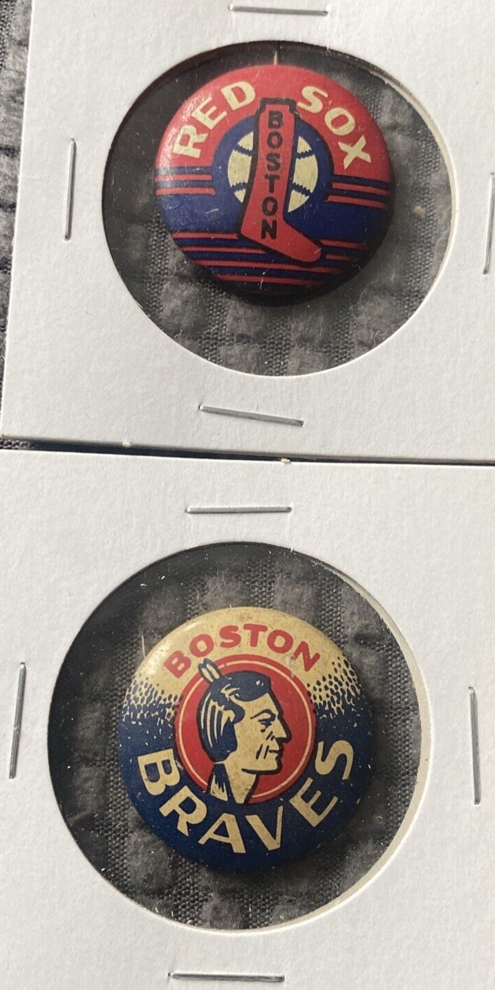 Two 1950’s MLB Team Pins-Boston Braves And Red Sox | eBay