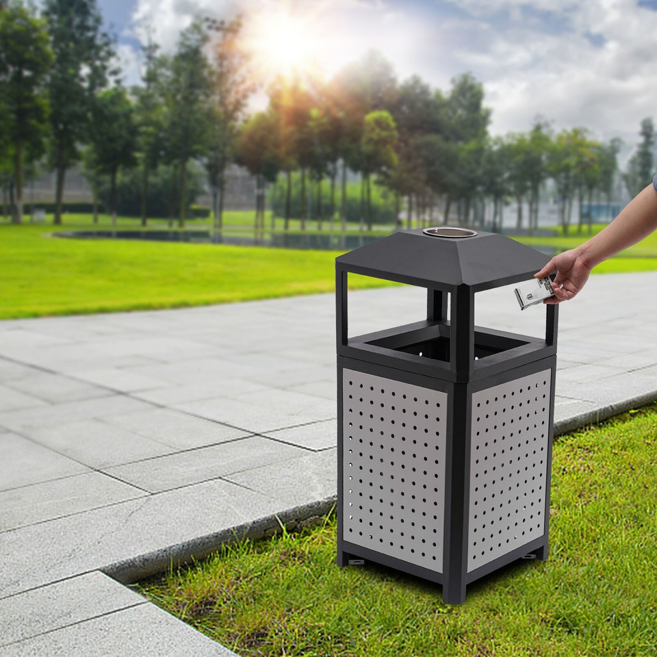 Industrial Waste Container Outdoor Trash Can Garbage Enclosure Build-in ...