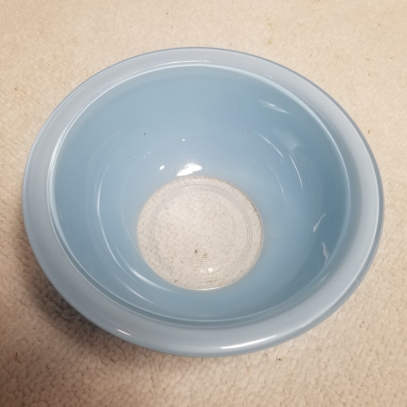 Pyrex Blue Robin's egg Mixing Bowl Clear Bottom #322 Vintage | eBay