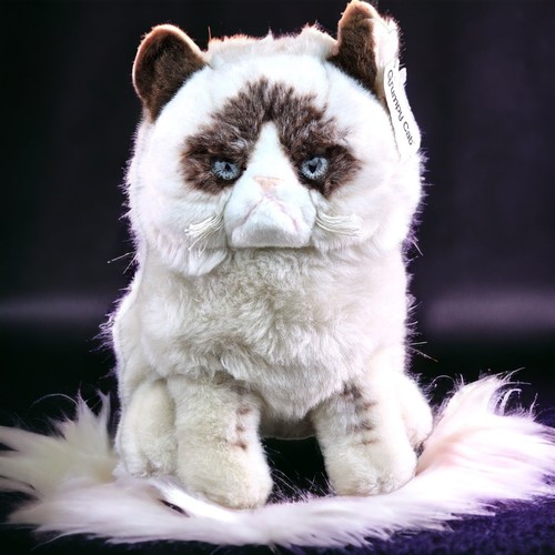 Gund GRUMPY Cat Stuffed Animal Plush Toy Grey Eyes Meme Celebrity Cat READ 28399059157| eBay