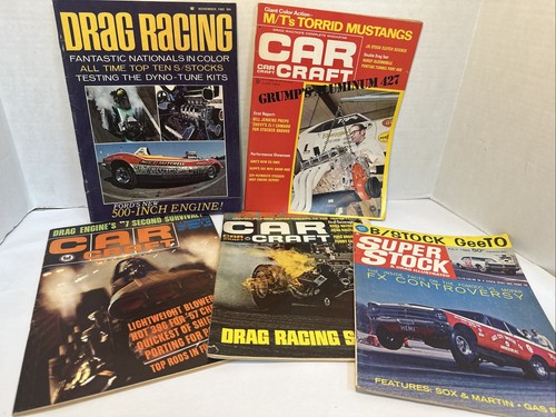Vintage Lot Of 1965-69 DRAG RACING NHRA Drag Racing Magazines GARLITS ...