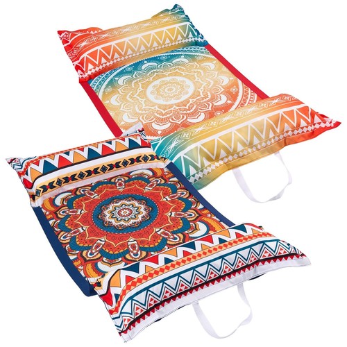 Adults Pool Floats - 2 Pack Fabric Inflatable Pool Float Boho Style ...