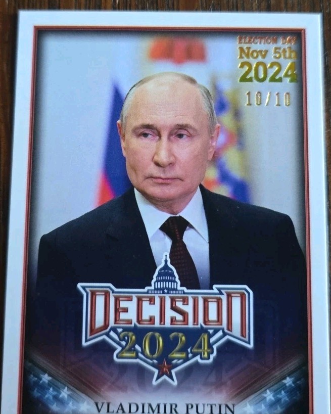 Decision 2024 Vladimir Putin #193 Rainbow Foil Update Election Day #'d ...