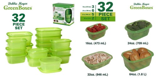Debbie Meyer GreenBoxes, Food Storage Containers with Lids, Keep 32 ...