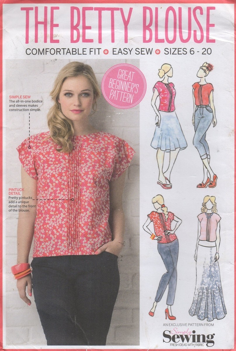 Pintuck Blouse Sewing Pattern